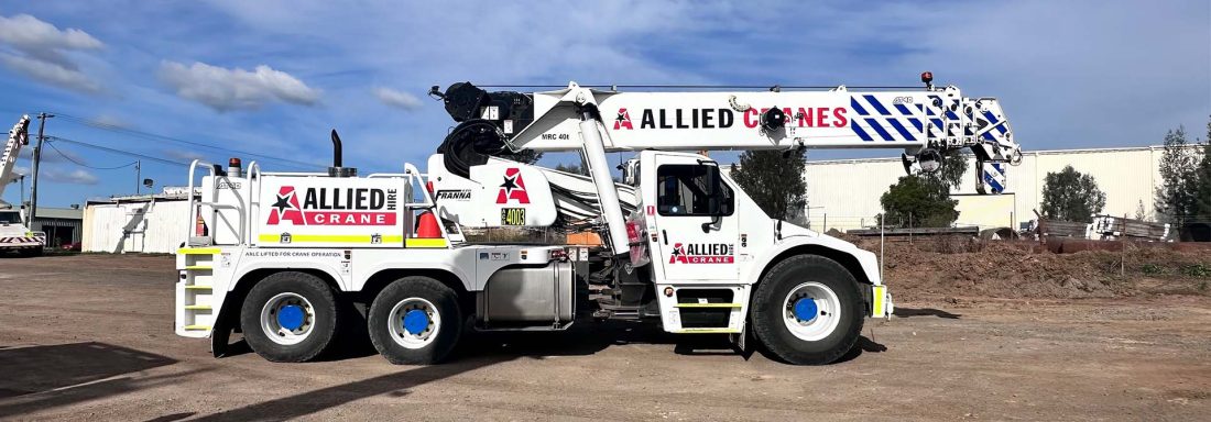 Hire a Franna Crane Newcastle, Hunter Valley & Mid-Coast: Allied Crane Hire